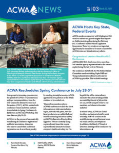 ACWA News for March 20, 2020 - Association of California Water Agencies