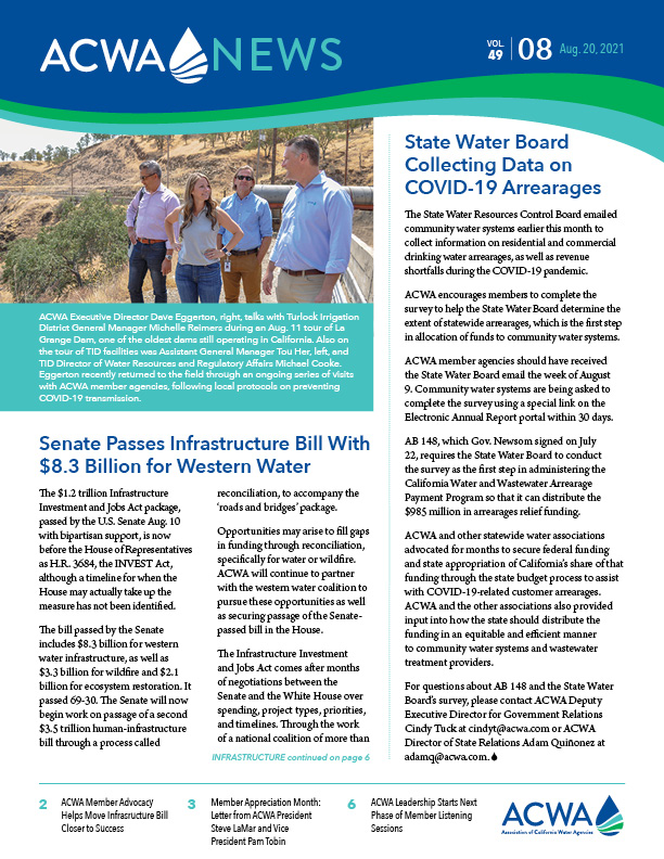 ACWA News Available for Aug. 20, 2021 - Association of California Water ...