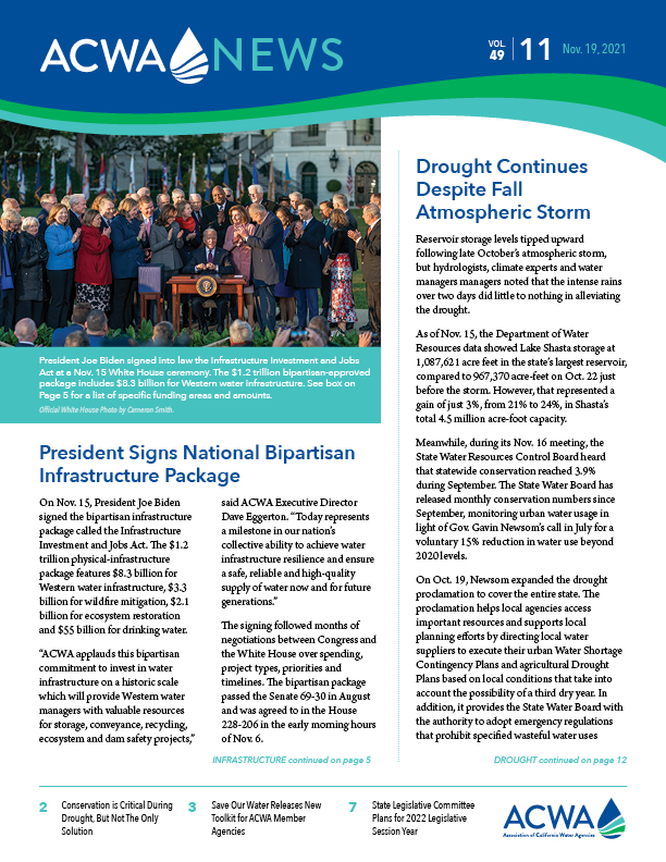 ACWA News Available for Nov. 19, 2021 - Association of California Water ...