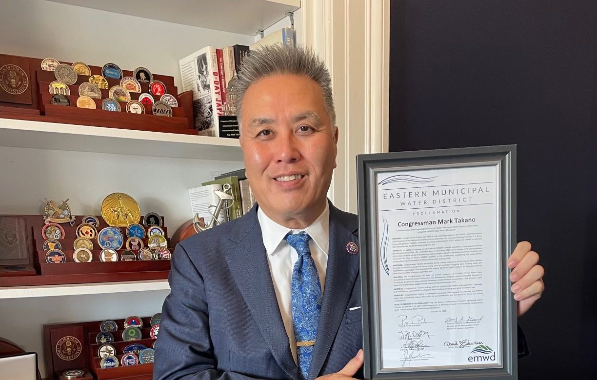 EMWD Honors Congressman Takano with Water Champion Award - Association ...