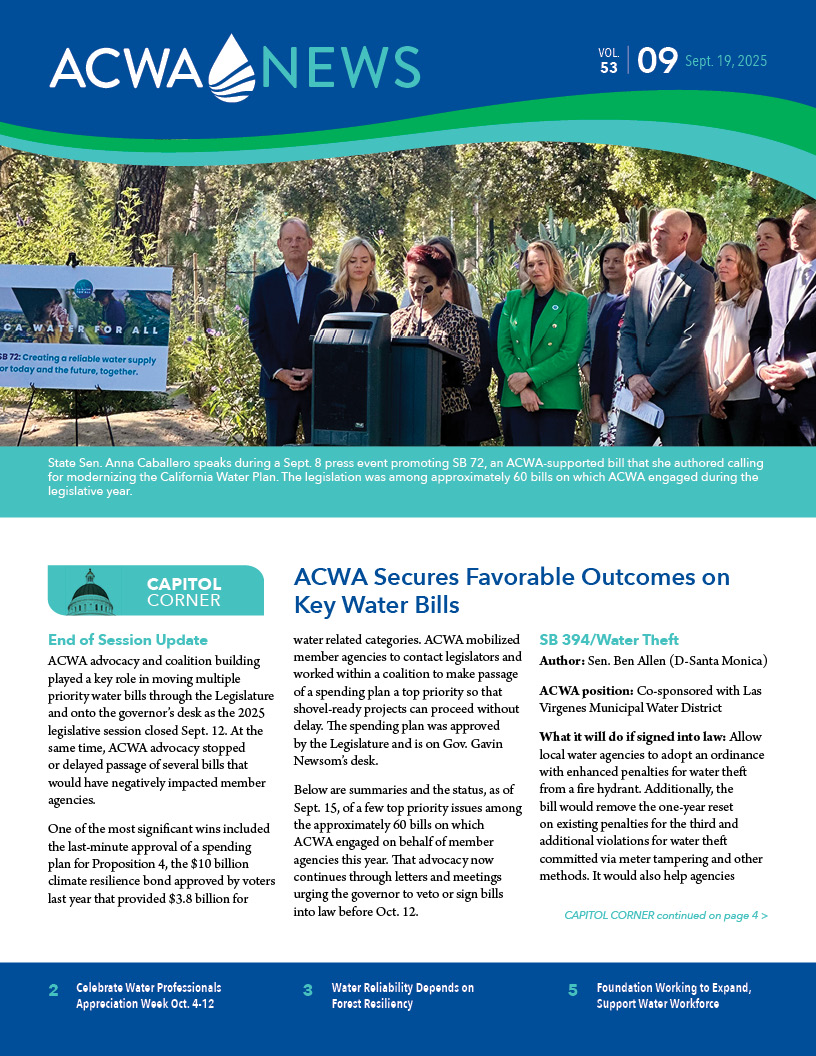 September 19, 2025 ACWA News Available - Association of California ...