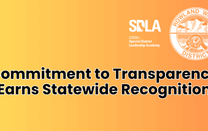 Commitment to Transparency Earns Statewide Recognition - Association of ...